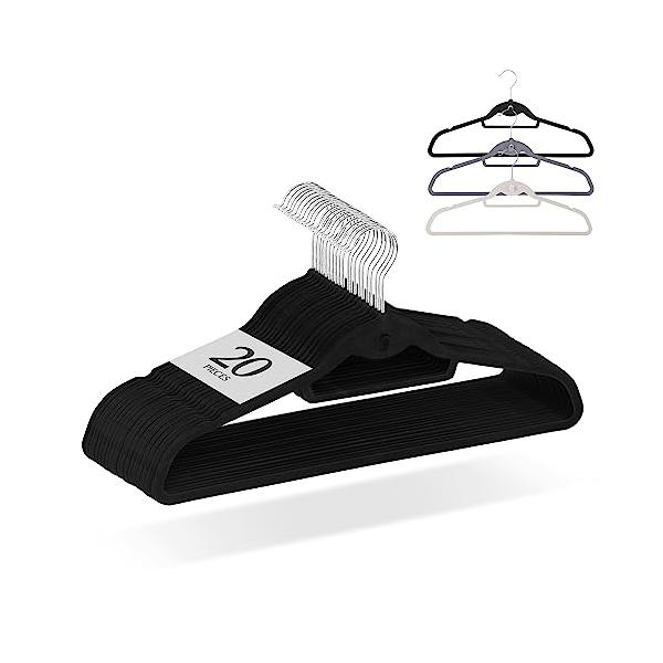 20本組(連結フック付き)ブラック/20本組(連結フック付き)/22AB096・Color:ブラックSize:20本組(連結フック付き)・パッケージ個数:1・傾けてもすべらない表面の起毛加工でどんな衣類もしっかりキャッチ。・肩に跡がつかない...