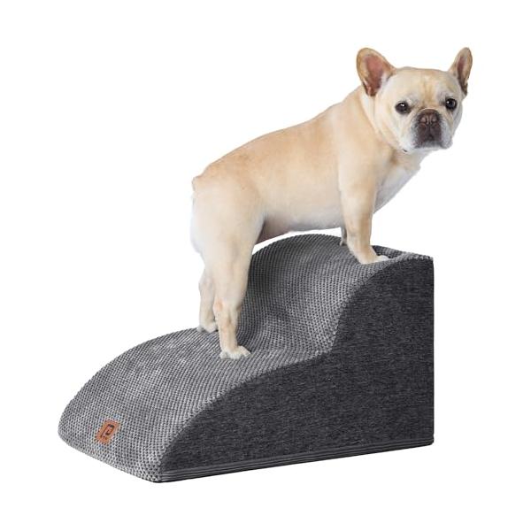 「EHEYCIGA 犬 階段 ステップ ペット階段 ドッグステップ 高密度 滑り止め付き 安定性 カバー取り外し可能 洗える 小型犬適用 (2段p」▼▼（商品説明）グレー/-/2-Step・MaterialType:グレーPatternNa...