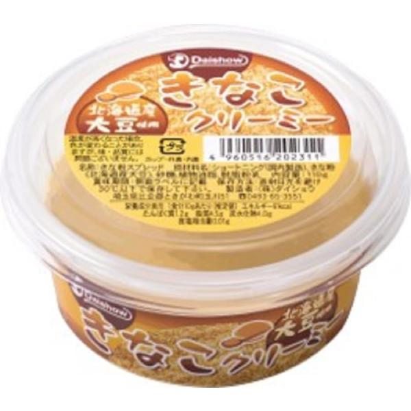 「ダイショウ きなこクリーミー 110g」▼4960516202311▼（商品説明）-/-/210040・パンに塗るふんわりスプレッド商品紹介  北海道産の大豆100%使用。きな粉の風味となめらかなクリームの食感が楽しめる商品です。  原材...
