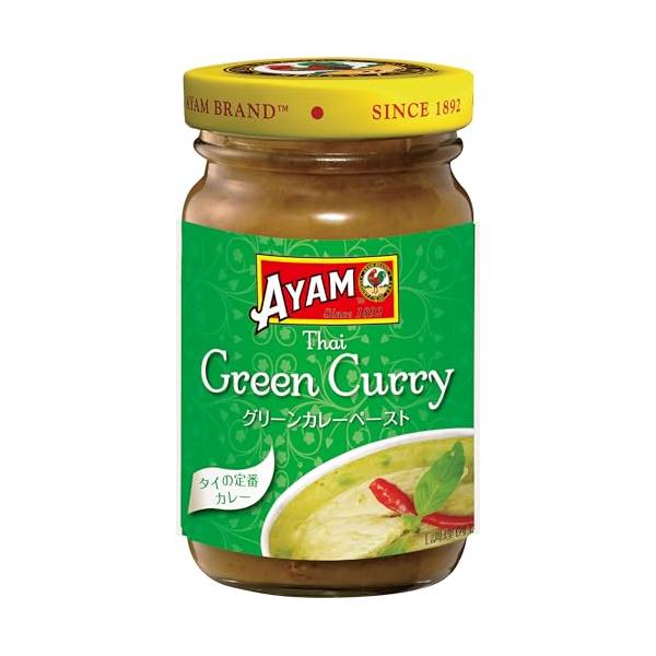 「AYAM(アヤム) グリーンカレー ペースト 100g (添加物不使用 ハラル認証取得 具材とココナッツミルクを加えて簡単調理 本格カレー)」▼9556041780612▼（商品説明）100g/100グラム (x 1)/955604178...