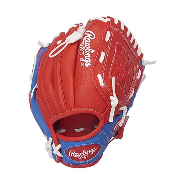 「ローリングス(Rawlings) 子供用 トイグラブ 幼児向け 野球 グローブ トレーニングボール付き US PLAYERS SERIES US」▼4589449219540▼（商品説明）・スカーレット/ロイヤル 9インチ PL91SR-...