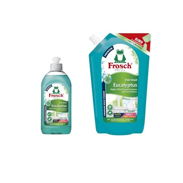 「フロッシュ食器用洗剤ユーカリ 本体300ml+つめかえ用800mlセット」▼8100000041590▼（商品説明）ホワイト/本体300ml+つめかえ用800mlセット/41590・Size:本体300ml+つめかえ用800mlセット・パ...