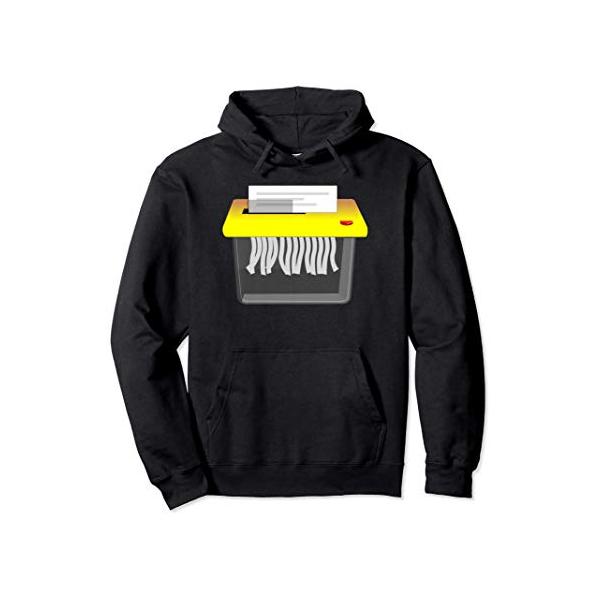 「Paper Shredder シュレッダー パーカー」▼▼（商品説明）プルオーバー・ブラック S