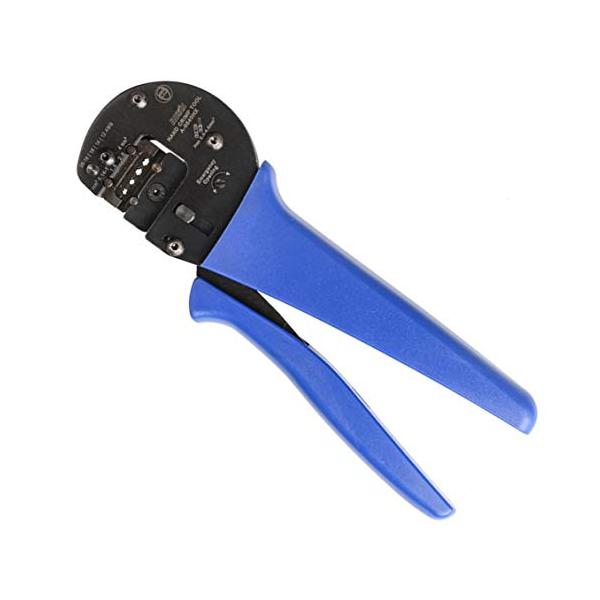 「アイウィス(IWISS) Han D/E/C 圧着工具 ハーティング コンタクトピン ロケーター付 0.14-4.0mm2対応 A-0540HX」▼4589479473011▼（商品説明）・ブラック  ・全長：220mm　；　重量：670...