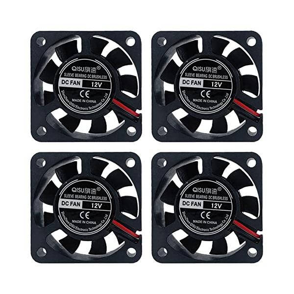 「PENGLIN 4PCS 冷却ファン 4010 12V スリーブベアリング ファン 3Dプリンタファン 40mm X 40mm X 10mm D」▼▼（商品説明）-/4010 DC 12V/-・Size:4010 DC 12V・スリーブベ...
