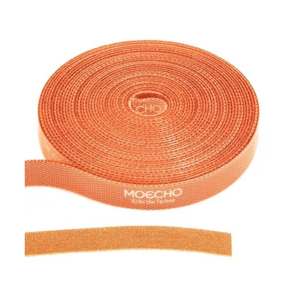 「フリーカット・簡単・しっかり コード まとめる 結束バンド ケーブルバンド マジックテープ バンド ケーブルタイケーブル まとめる ケーブル バ」▼37166425644▼（商品説明）5M橙/フリーカットタイプ/-・Color:5M橙Si...