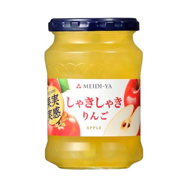 「明治屋 果実実感 しゃきしゃきりんごジャム 320g」▼4902701926060▼（商品説明）低糖度商品紹介  しゃきしゃきとりんごの食感を楽しめる果実実感ジャム。口に入れた瞬間から爽やかで甘酸っぱいりんごの味わいを感じます。（糖度42...