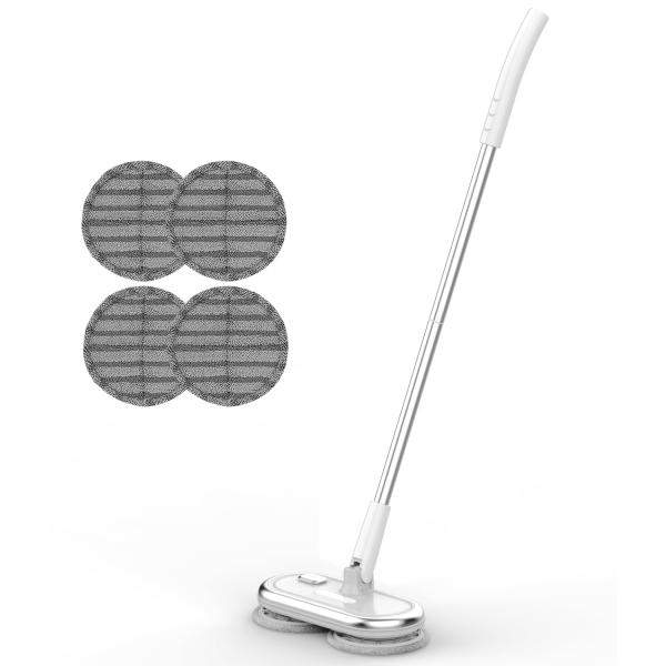 「GOBOT コードレス電動モップクリーナー 回転モップ 床掃除クリーナー フロアワイパー くるくるツインモップ 回転式 掃除用品 無線操作 軽量」▼▼（商品説明）・銀 電動モップ GBT-G22・・Color:銀・片手操作可能で、腰に負担...