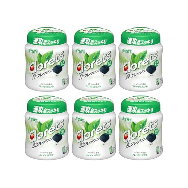 「モンデリーズ クロレッツ炭フレッシュ フレッシュミントボトル 112g×6個」▼4570134969383▼（商品説明）フレッシュミントボトル-/-/4547894156612・Style:フレッシュミントボトル・ガム商品紹介  速攻息ス...