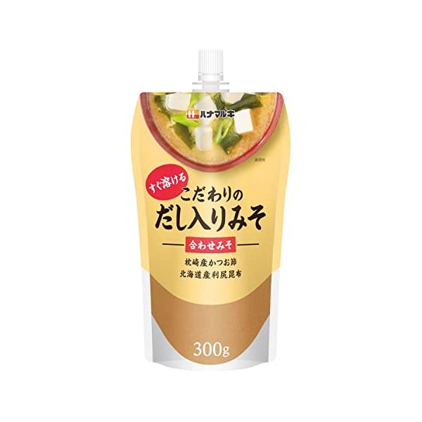 「ハナマルキ 金パウチ こだわりのだし入りみそ 300g×4個」▼4902401507583▼（商品説明）-/300グラム (x 4)/-・パッケージ個数:4・内容量:300g×4個・カロリー:(1食100g当り)139kcal・原材料:米...