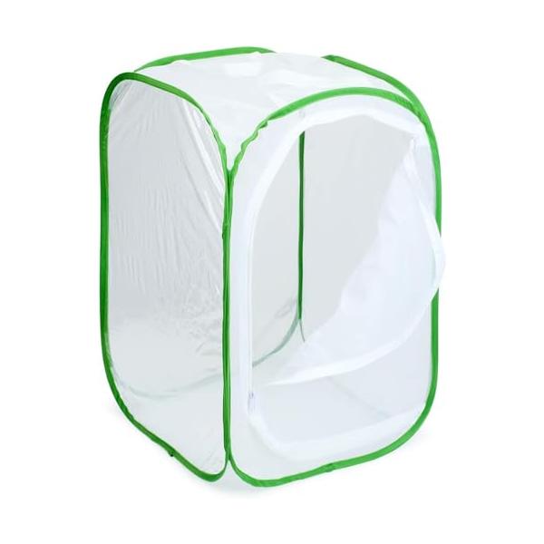 「Reekey 60x60x90cm 昆虫ケージ 通気性 ネット 繁殖 飼育ケース 虫かご バタフライケージ 蝶/バッタ/シルクワーム/グローバー」▼730869474864▼（商品説明）折りたたみ式ホワイト/-/-・「楽で観察」：多くの蝶...