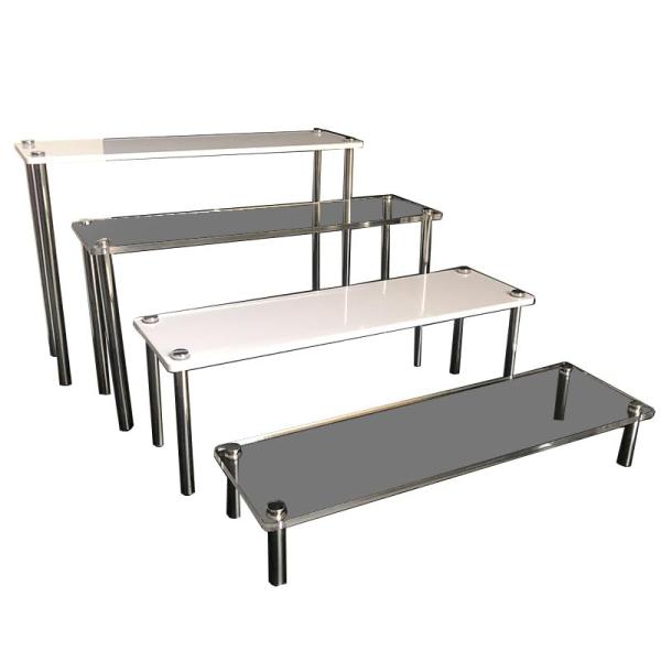 「J-STAGE (ジェイ・ステージ) アクリルひな壇 (金属脚) アクリルスタンド 透明 コレクション フィギュア スタンド 2段セット (50」▼4580448677461▼（商品説明）※コレクションケース・フィギュアは付属しません。・...