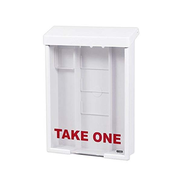 ホワイト/-/-・Color:ホワイト・パッケージ個数:1・ハイグレードな屋外用チラシケース赤文字「TAKE ONE」は、正面の透明プラスチック板に印刷済・チラシを24時間無人で配布できます・輸送や製造上、小キズやスリ傷がある場合があります...