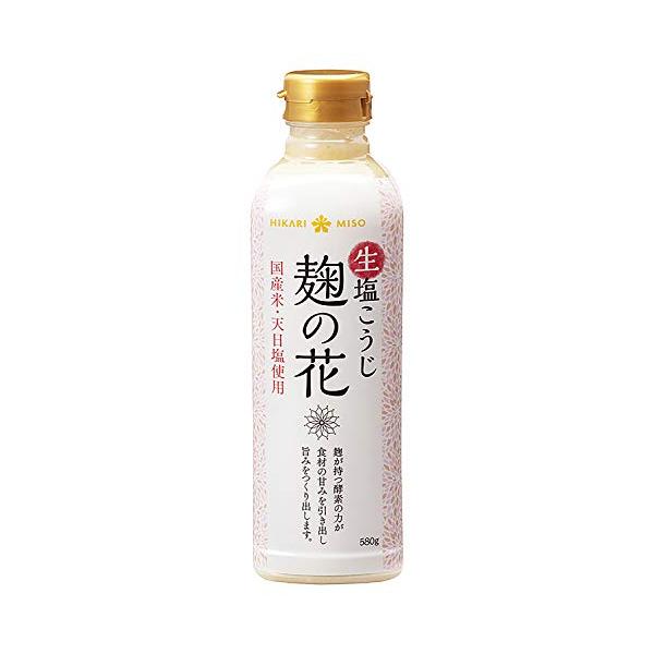 「ひかり味噌 生塩こうじ麹の花 580g×2本」▼4902663013921▼（商品説明）-/580グラム (x 2)/-・パッケージ個数:2・原材料:米こうじ(米(国産)、こうじ菌)、食塩/酒精・内容量:580g×2本・カロリー:(100...