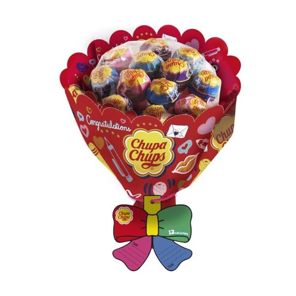 「クラシエ チュッパチャプス フラワーブーケ 1袋」▼4901551161508▼（商品説明）レッド/12個(×1)/-・プレゼントにピッタリなチュッパチャプスフラワーブーケ。チュッパチャプス　ザ・ベスト・オブ・フレーバーで人気のコーラ、ラ...