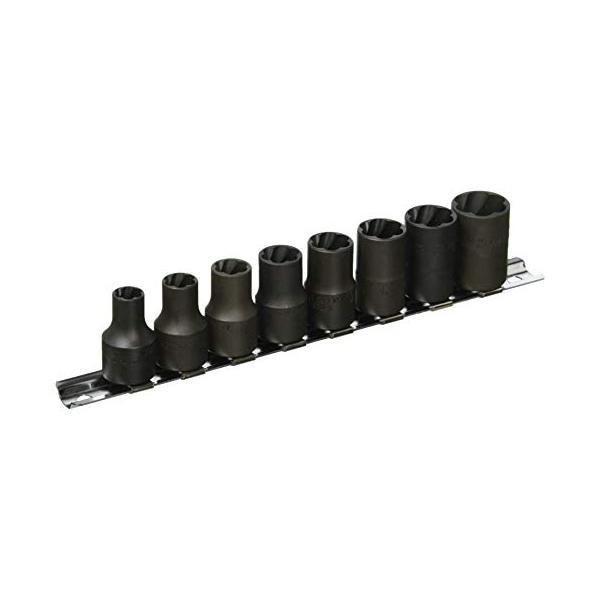 「山下工業研究所 コーケン 3/8(9.5mm)SQ. ナットツイスターレールセット 8ヶ組 RS3127/8」▼4991644217458▼（商品説明）・ 差込角 : 9.5mm、サイズ:RS3127-8、9、10、11、12、13、14...