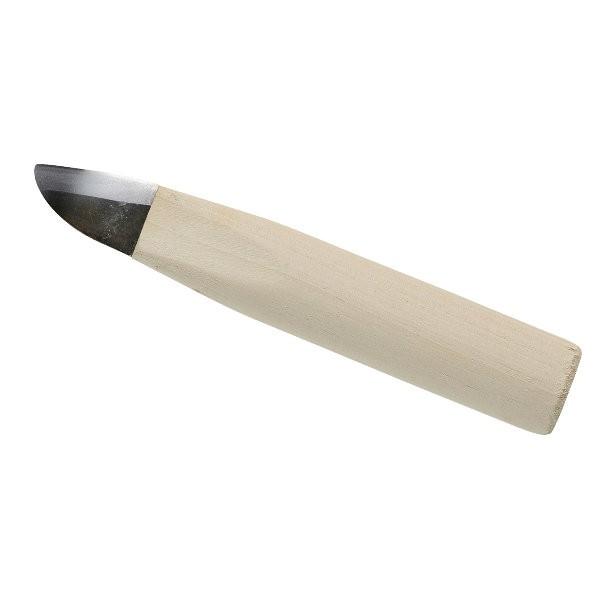 盆栽の木の皮を剥ぐときに使います。引いて使います。 刃が付いている逆側にアール状に曲っています。 全長155mm　重さ38g