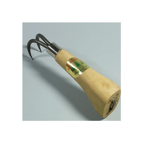 盆栽道具盆栽道具　根捌き　(根掻き)　 2本爪　小　160mm　素材:鋼　NO.56B