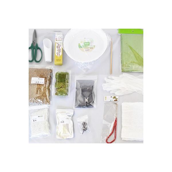 はじめての植え替えに便利な植え替えセットです。植え替え時に必要なものをすべて揃えました。植え替える樹と鉢があれば、このセットを広げて作業するだけです。便利な省スペースビニールシートで土やゴミが散らばらない。最後にゴミ箱にポイできます。4号鉢...