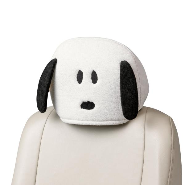 ●スヌーピーフェイスデザインが可愛いヘッドレストカバー●立体デザインでぴょっこりした耳のパーツともふっとした肌触りのボア生地がポイント。●車内のイメージチェンジやヘッドレストの汚れ防止にピッタリ。●大き目サイズでほとんどの車のヘッドレストに...