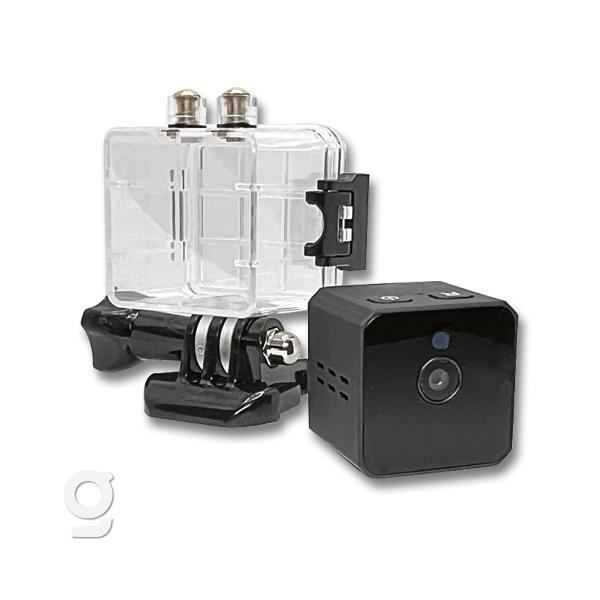 ●色んな用途に使えるミニカメラ●約3cm四方の超ミニサイズ●最大４時間の連続撮影●様々な場所に設置可能●暗視機能搭載●防水ハウジング付属