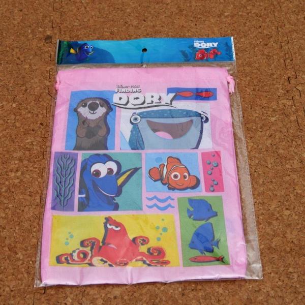 ☆ファインディングドリー　巾着袋　Lサイズ両面同じ柄でかわいい巾着です♪【サイズ】縦：約28cm×横：約21cm※実測の為、多少の誤差はご了承ください。