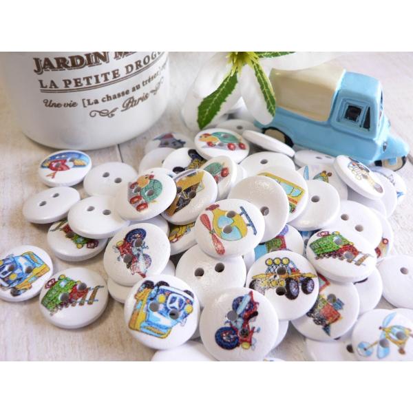 新品素材：ウッド【サイズ】直径14.5mm★色柄のあるものは、アソートになりますので、柄はお選びいただけません。　お写真ない柄が入る場合もございます♪☆海外輸入品のため、色むら、プリントの不鮮明やズレ、ロットによる色味の違いなど多少作りが雑...