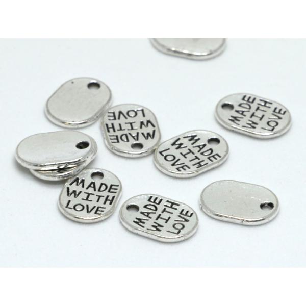 【サイズ】約11mm×8mm実測のため、多少の誤差はご了承ください。約10個入り☆海外輸入品のため、多少作りが雑な場合(色むら、バリ、穴無し、個体差など）がございますのでご了承ください。