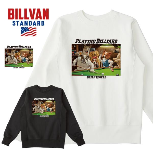 オールドライクなアメカジスタイルをコンセプトに掲げるブランド「BILLVAN（ビルバン）」より、いかにも頼もしいヘビーウェイト生地を使用した裏起毛プリントスウェットのご紹介です♪■サイズ/着丈/身幅/肩幅/袖丈/■（M）/67cm/55cm...