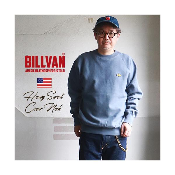 ■通常販売価格：6,930円（税込）オールドライクなアメカジスタイルをコンセプトに掲げるブランド「BILLVAN（ビルバン）」より、いかにも頼もしいヘビーウェイト生地を使用した裏起毛クルースウェットのご紹介です♪■サイズ/着丈/身幅/肩幅/...