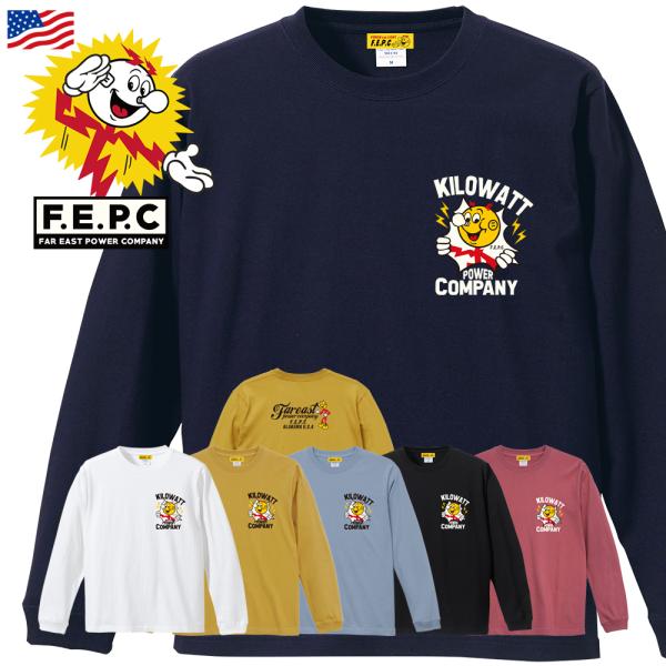 アメリカン雑貨などで人気の高いレトロなキャラクターを胸元とバックにプリントしたFEPCのクルーネックロングTシャツのご紹介♪■サイズ/着丈/身幅/肩幅/袖丈■（S）/65cm/49cm/42cm/60cm■（M）/69cm/52cm/45c...