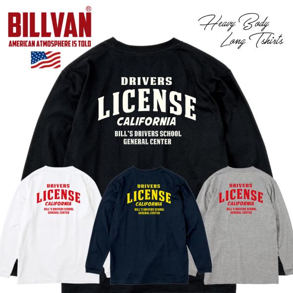 オールドライクなアメカジスタイルをコンセプトに掲げるブランド「BILLVAN（ビルバン）」より、いつの時代もカッコいいアメカジプリントで着回し抜群のヘビーロンTが登場♪■サイズ/着丈/身幅/肩幅/袖丈/■（M）/70cm/52cm/47cm...