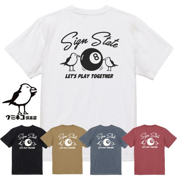 大人のアメカジ×サーフスタイルをコンセプトにシンプルでキャッチーなデザインが人気のブランド「SIGN STATE（サインステイト）」より、キャッチーなロゴプリントが抜群の存在感を放つ半袖Tシャツをご紹介♪■サイズ/着丈/身幅/肩幅/袖丈/■...