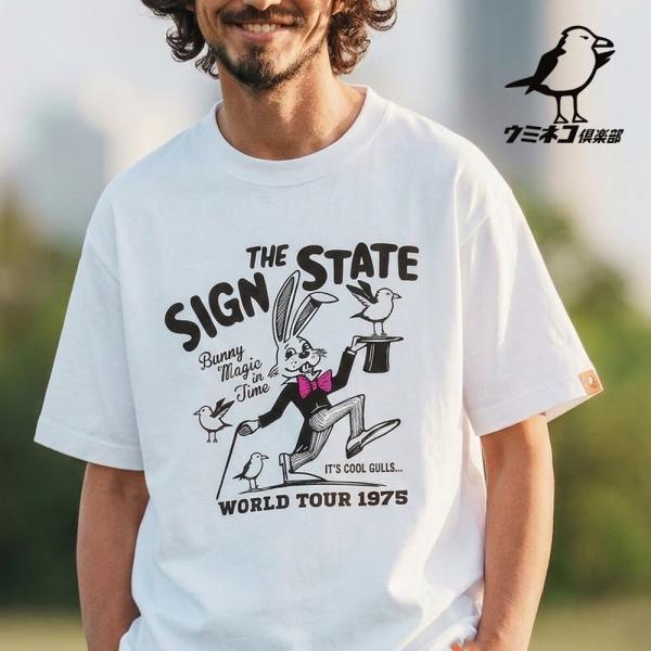大人のアメカジ×サーフスタイルをコンセプトに、シンプルでキャッチーなデザインが人気のブランド「SIGN STATE（サインステイト）」より、遊び心のあるアメリカンテイスト・グラフィックTシャツのご紹介です♪■サイズ/着丈/身幅/肩幅/袖丈■...