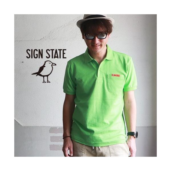 「SIGN STATE（サインステート）」より、コーデのワンポイントにもなる絶妙なブランドロゴピスネームを胸ポケットに配した着回しの抜群の鹿の子ポロシャツをご紹介♪■サイズ/着丈/身幅/肩幅/袖丈/■（M）/71cm/51cm/44cm/2...