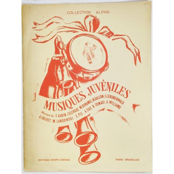 ・本の形態 :楽譜(フランス語、英語）・本のサイズ ：35×26.5cm・ページ数 ：21p・発行年月日 ：記載なし・ISBN ：なし◆本の状態：並/・表紙/裏やけ、シミ、汚れ、少し破れ。本体/天地小口にやけ、シミあり。本文/余白にやけ、シ...