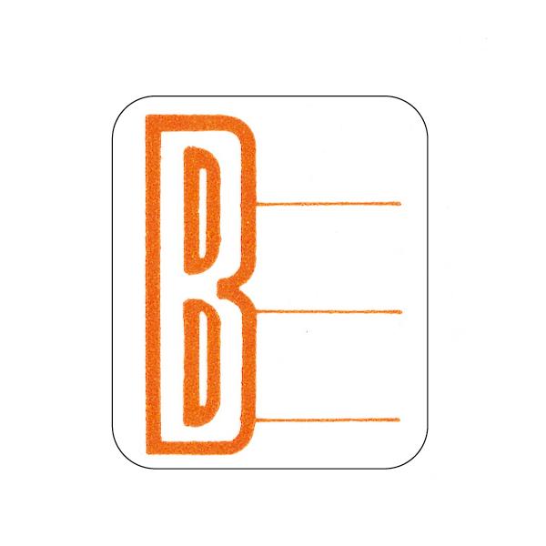 大きく見やすいアルファべットが本を分類する時に役立ちます。脱色しにくい印刷インク使用しています。ラベルをはがす際は、ラベルはがしをご使用いただくときれいにはがす事ができます。種類：B オレンジ(伝記) / E ブラウン(絵本) / F ライ...