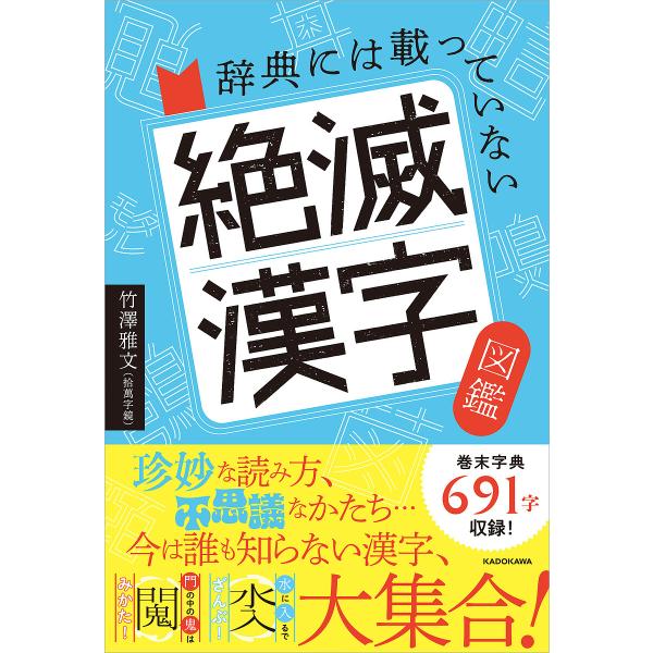 【発売日：2026年07月16日】※商品画像はイメージや仮デザインが含まれている場合があります。帯の有無など実際と異なる場合があります。竹澤雅文出版社:KADOKAWA発売日:2026年07月16日キーワード:辞典には載っていない絶滅漢字図...