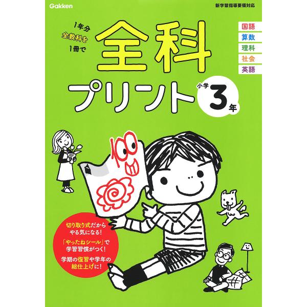 出版社:Gakken発売日:2020年04月キーワード:全科プリント１年分全教科を１冊で小学３年 ぜんかぷりんと３ ゼンカプリント３