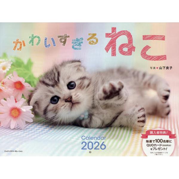 出版社:エムディエヌコ発売日:2025年09月キーワード:２０２６かわいすぎるねこカレンダー ２０２６かわいすぎるねこかれんだー ２０２６カワイスギルネコカレンダー やましたよしこ ヤマシタヨシコ