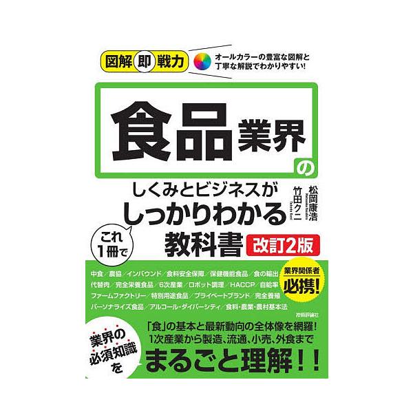 ※商品画像はイメージや仮デザインが含まれている場合があります。帯の有無など実際と異なる場合があります。著:松岡康浩　著:竹田クニ出版社:技術評論社発売日:2025年11月シリーズ名等:図解即戦力キーワード:食品業界のしくみとビジネスがこれ１...