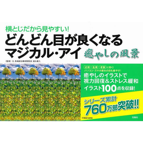 ※商品画像はイメージや仮デザインが含まれている場合があります。帯の有無など実際と異なる場合があります。監修:徳永貴久出版社:宝島社発売日:2020年08月キーワード:横とじだから見やすい！どんどん目が良くなるマジカル・アイ癒やしの風景徳永貴...