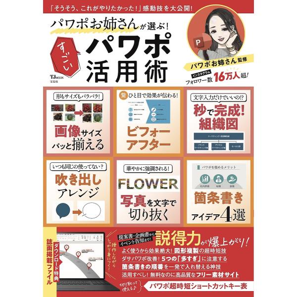 ※商品画像はイメージや仮デザインが含まれている場合があります。帯の有無など実際と異なる場合があります。監修:パワポお姉さん出版社:宝島社発売日:2025年06月シリーズ名等:TJ MOOKキーワード:パワポお姉さんが選ぶ！すごいパワポ活用術...