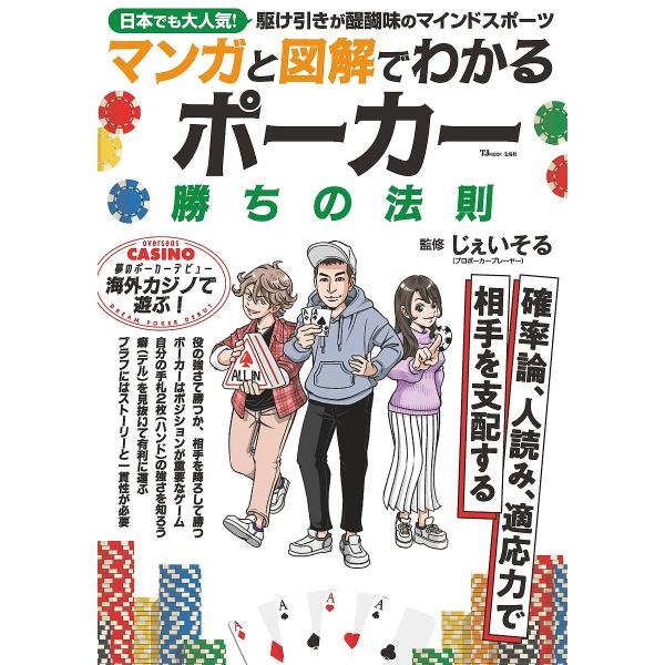 監修:じぇいそる出版社:宝島社発売日:2025年07月シリーズ名等:TJ MOOKキーワード:マンガと図解でわかるポーカー勝ちの法則じぇいそる まんがとずかいでわかるぽーかーかち マンガトズカイデワカルポーカーカチ じえいそる ジエイソル