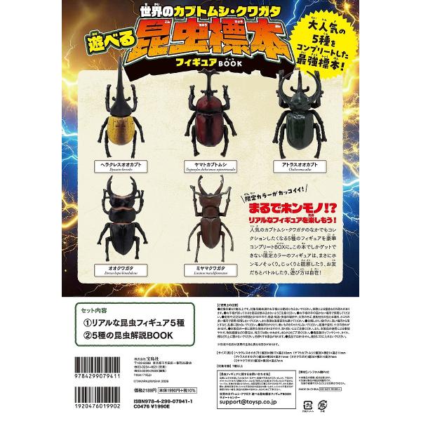 【発売日：2026年07月22日】※商品画像はイメージや仮デザインが含まれている場合があります。帯の有無など実際と異なる場合があります。出版社:宝島社発売日:2026年07月22日キーワード:世界のカブトムシ・クワガタ遊べる昆虫標本フィギュ...