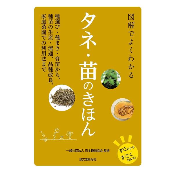 ※商品画像はイメージや仮デザインが含まれている場合があります。帯の有無など実際と異なる場合があります。監修:日本種苗協会出版社:誠文堂新光社発売日:2017年11月シリーズ名等:すぐわかるすごくわかる！キーワード:図解でよくわかるタネ・苗の...