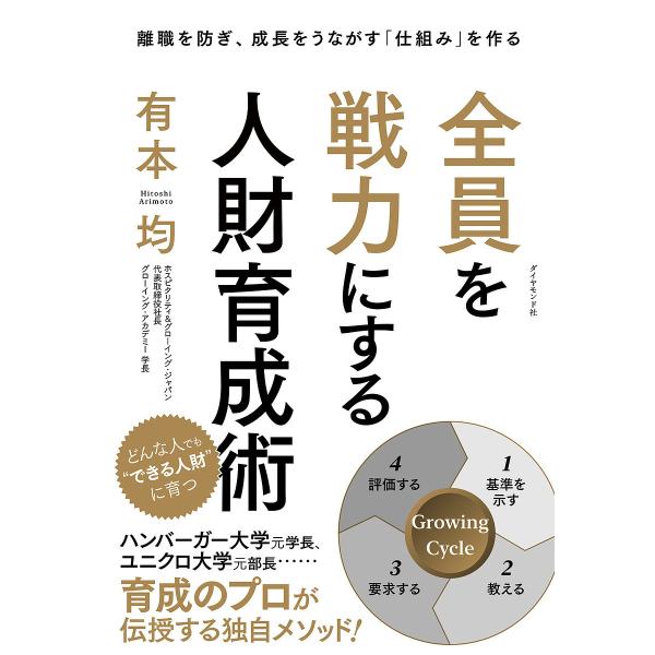 ※商品画像はイメージや仮デザインが含まれている場合があります。帯の有無など実際と異なる場合があります。著:有本均出版社:ダイヤモンド社発売日:2020年04月キーワード:全員を戦力にする人財育成術離職を防ぎ、成長をうながす「仕組み」を作る有...