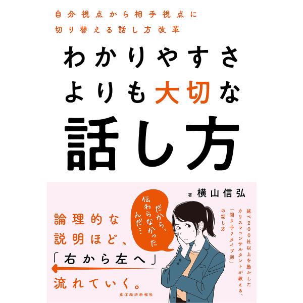 ※商品画像はイメージや仮デザインが含まれている場合があります。帯の有無など実際と異なる場合があります。著:横山信弘出版社:東洋経済新報社発売日:2025年08月キーワード:わかりやすさよりも大切な話し方自分視点から相手視点に切り替える話し方...