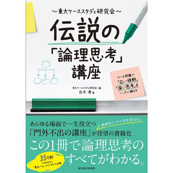 ※商品画像はイメージや仮デザインが含まれている場合があります。帯の有無など実際と異なる場合があります。著:白木湊　編:東大ケーススタディ研究会出版社:東洋経済新報社発売日:2022年04月キーワード:東大ケーススタディ研究会伝説の「論理思考...