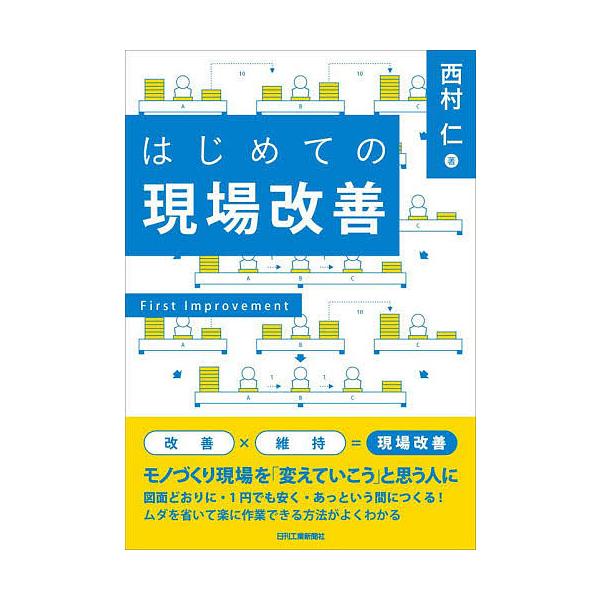 著:西村仁出版社:日刊工業新聞社発売日:2021年11月キーワード:はじめての現場改善西村仁 はじめてのげんばかいぜん ハジメテノゲンバカイゼン にしむら ひとし ニシムラ ヒトシ